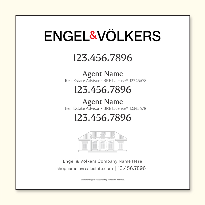 Engel & Völkers Real Estate Hanging Sign Panels | Dee Sign | Dee Sign®