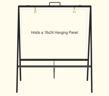 Swinging A-Frame Sign Frame for 18 x 24 Panel | Dee Sign®